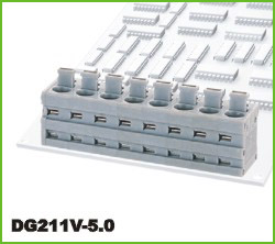 高正 DG240-2.5/2.54 PCB弹簧式接线端子-高正电子