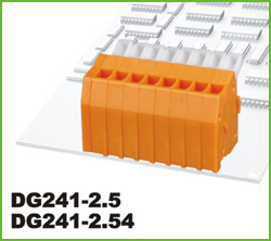高正 DG240-2.5/2.54 PCB弹簧式接线端子-高正电子