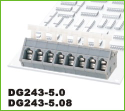 高正 DG243-5.0/5.08 PCB弹簧式接线端子_PCB弹簧式接线端子图__中国工控网